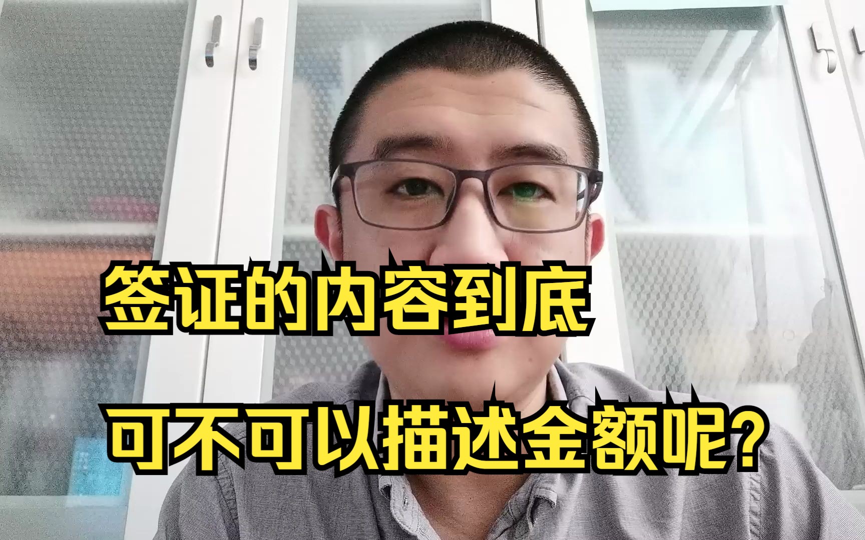 签证的内容到底可不可以描述金额呢?