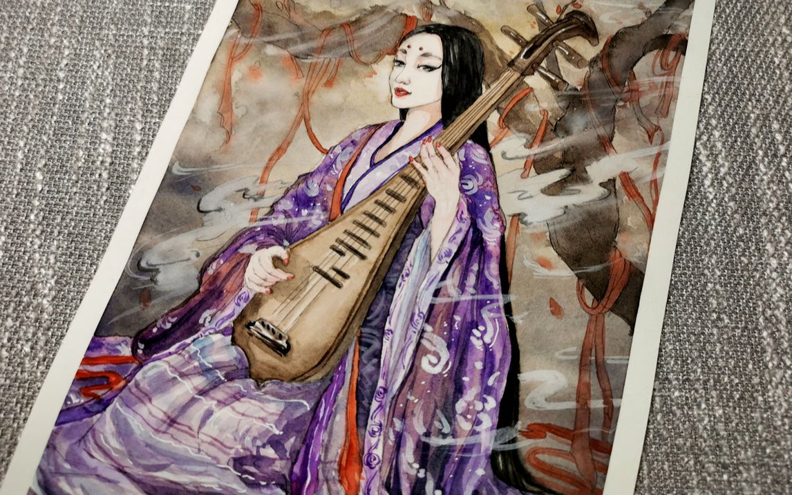【水彩过程】小唯-不知我者,谓我何求(画皮2)