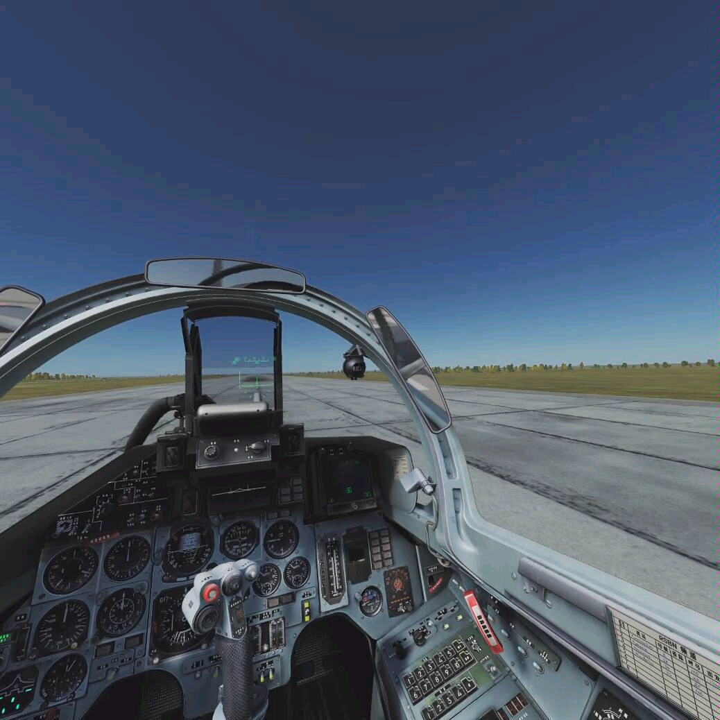 【VR DCS 数字战斗模拟】VR模拟飞行 歼11a 本场五遍降落训练