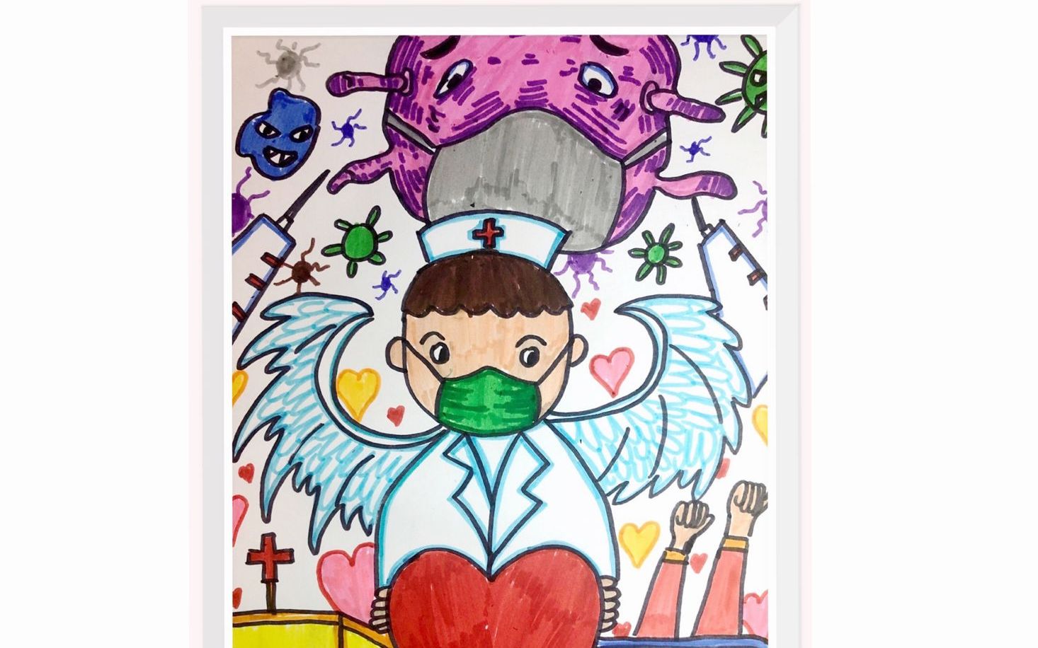 第八课《一线医生相关主题》创意绘画课(创艺多画苑)