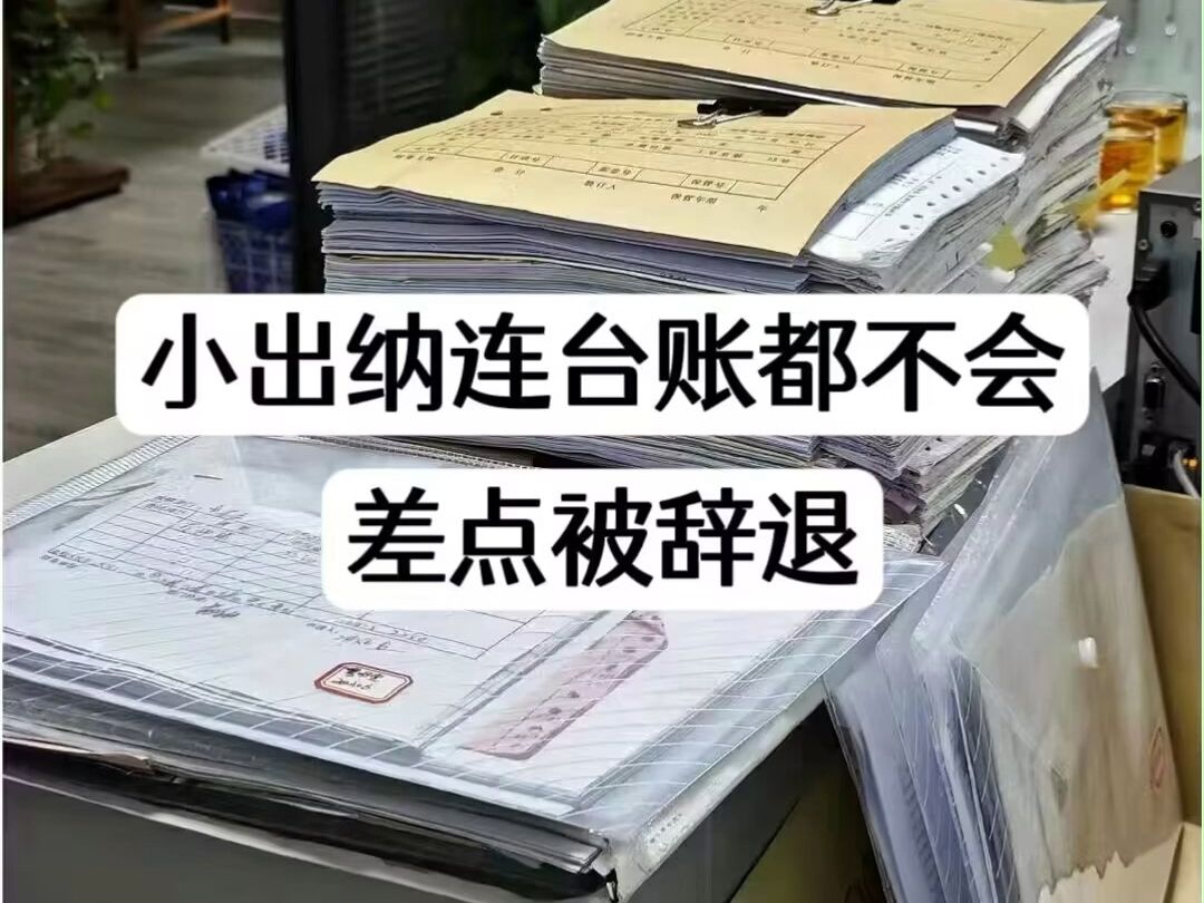 公司新来的小出纳连台账都不会做,差点被辞退