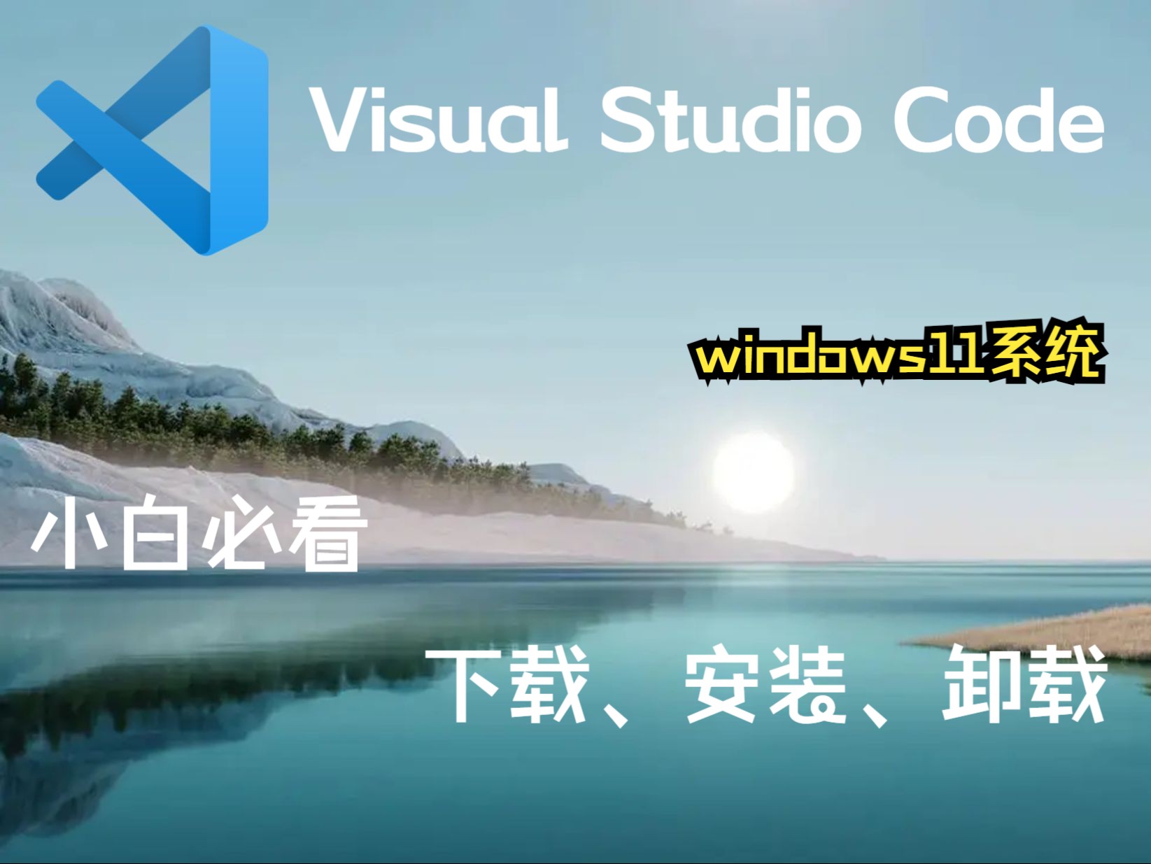 Windows 11 64位 操作系统 关于 VSCode软件的(下载、安装、卸载)教程