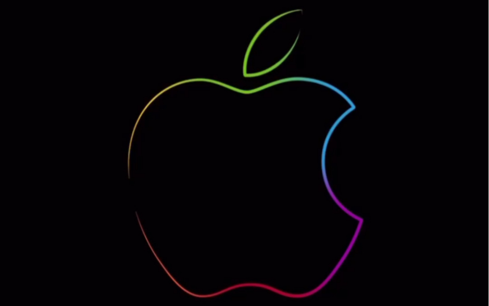 Apple Store维护状态下的动画苹果LOGO会一直变换颜色新 iPhone12...