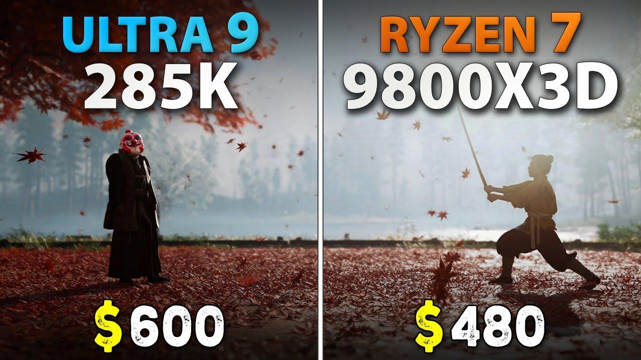 Ultra 9 285K vs R7 9800X3D | 1080p分辨率9款游戏对比测试 | 作者:...