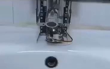 少儿编程单片机自动感应水龙头