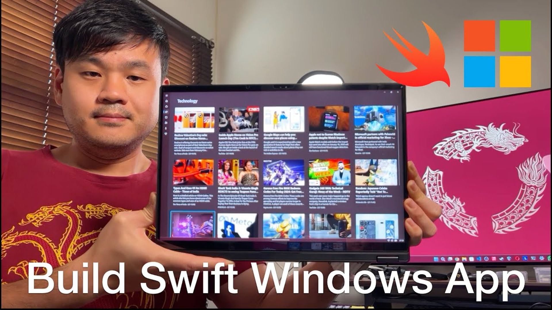 【使用WinSDK | WinUI | Swift-WinRT构建Swift Windows新闻应用程序...
