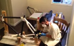 自制碳纤维公路车架