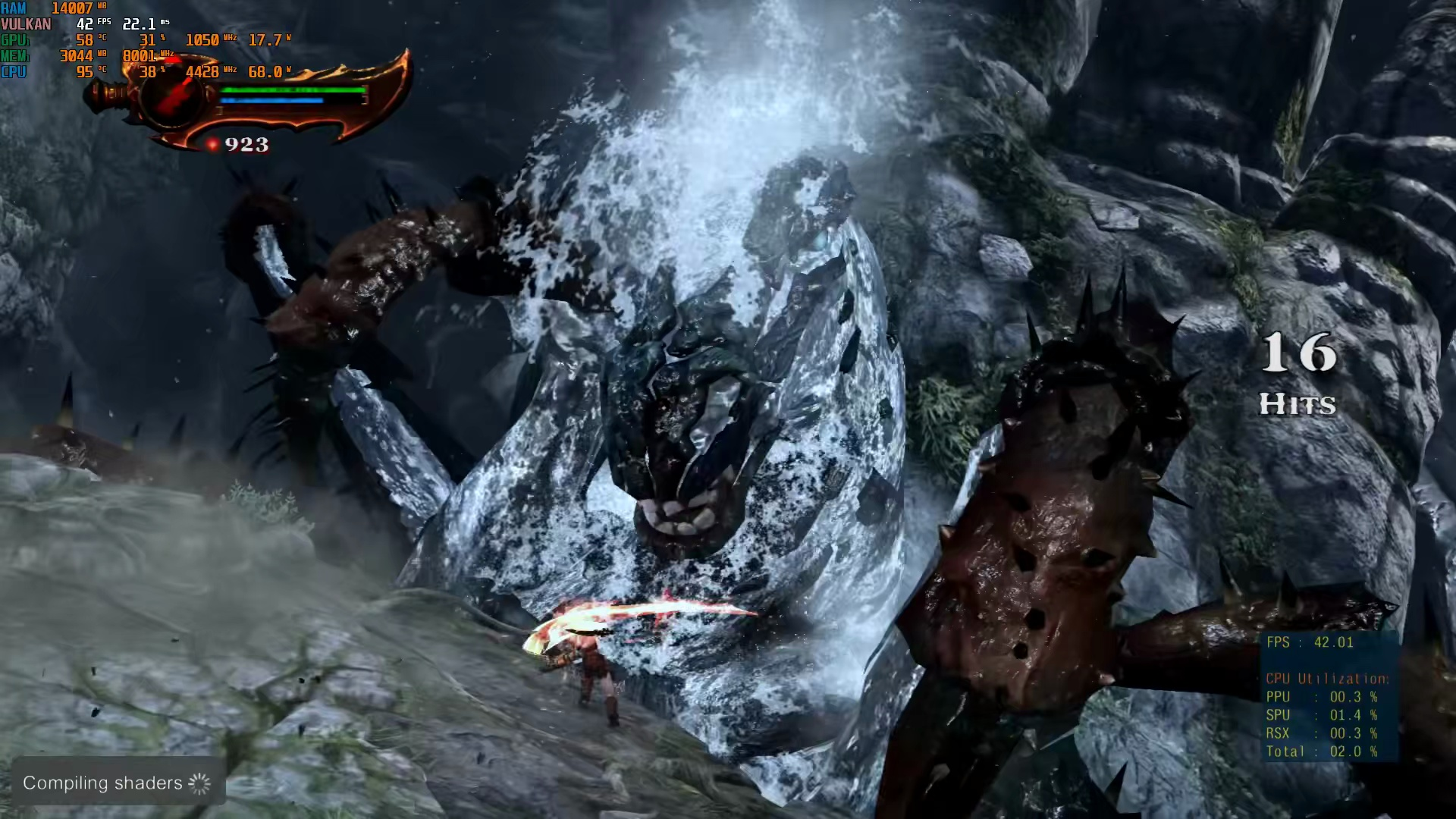 PS3模拟器RPCS3:战神3(i7 13700h近原画质)