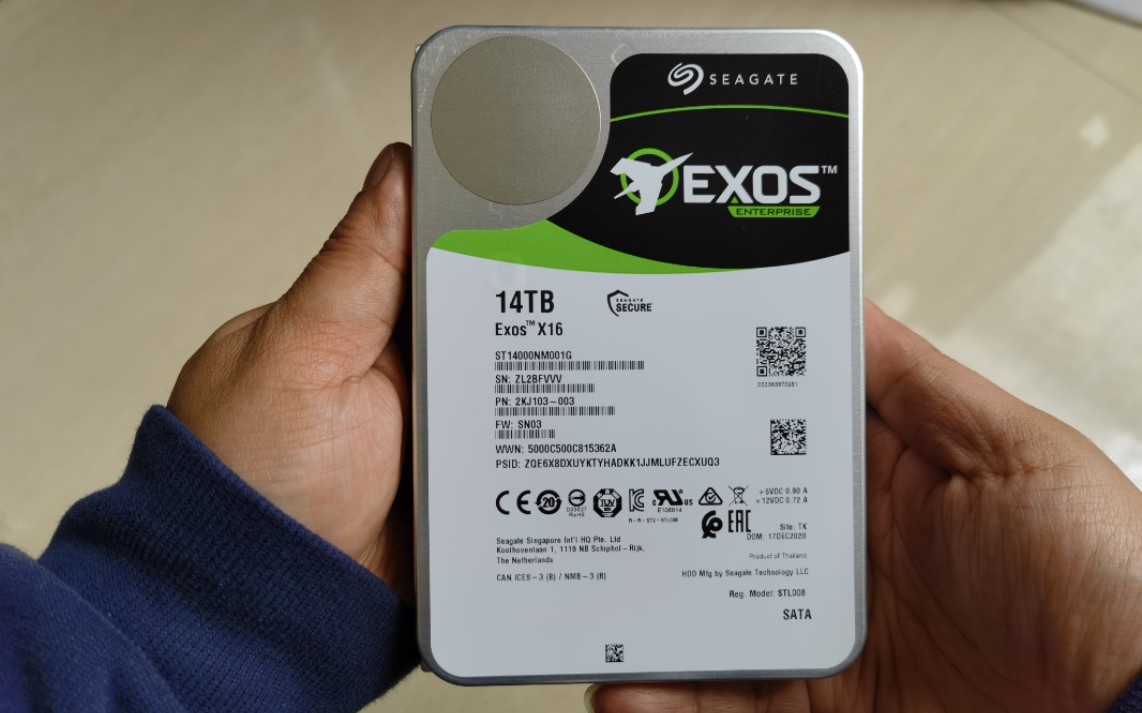 1700元!淘宝入手希捷银河系列14T氦气3.5寸机械硬盘开箱