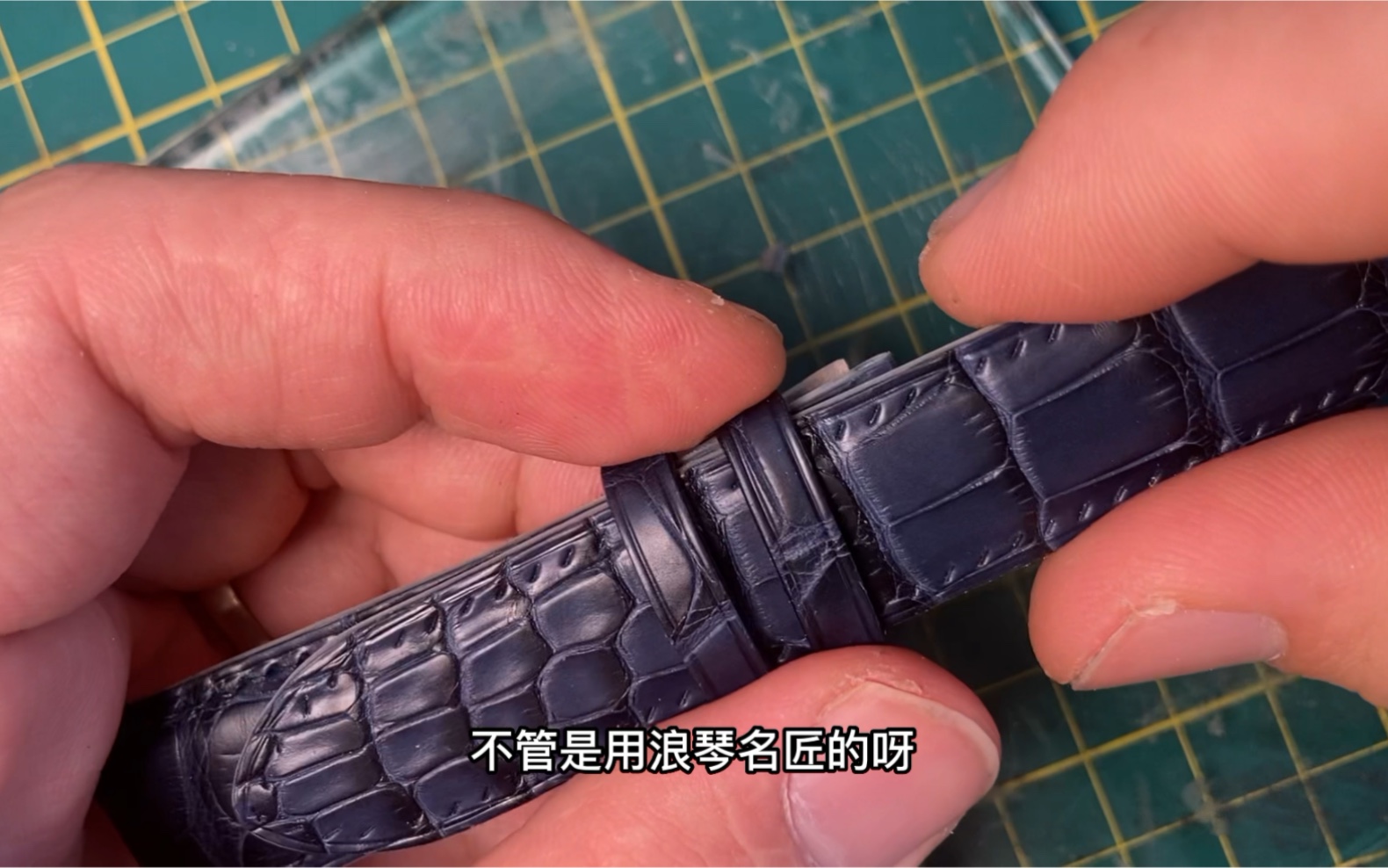 适合浪琴名匠的鳄鱼皮表带,款式好看,性价比高