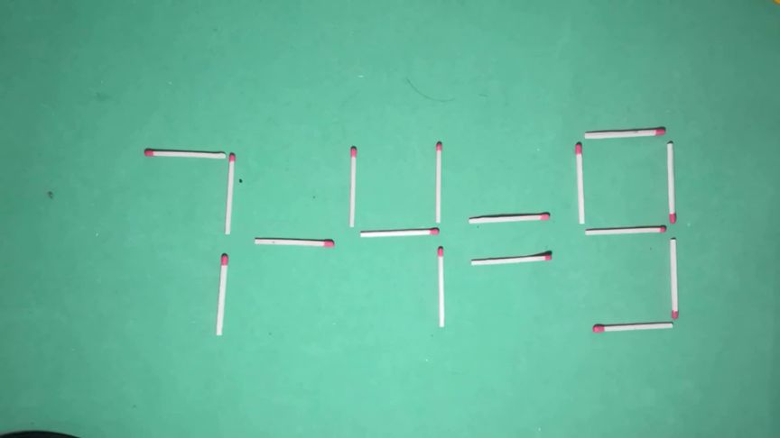 移动一根火柴使等式成立,当年没看出来,现在还有点难。