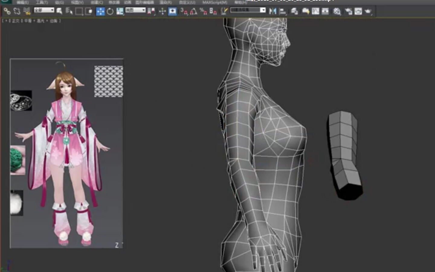 3D人物建模古风小姐姐的正确生成方式学会从此告别纸片人