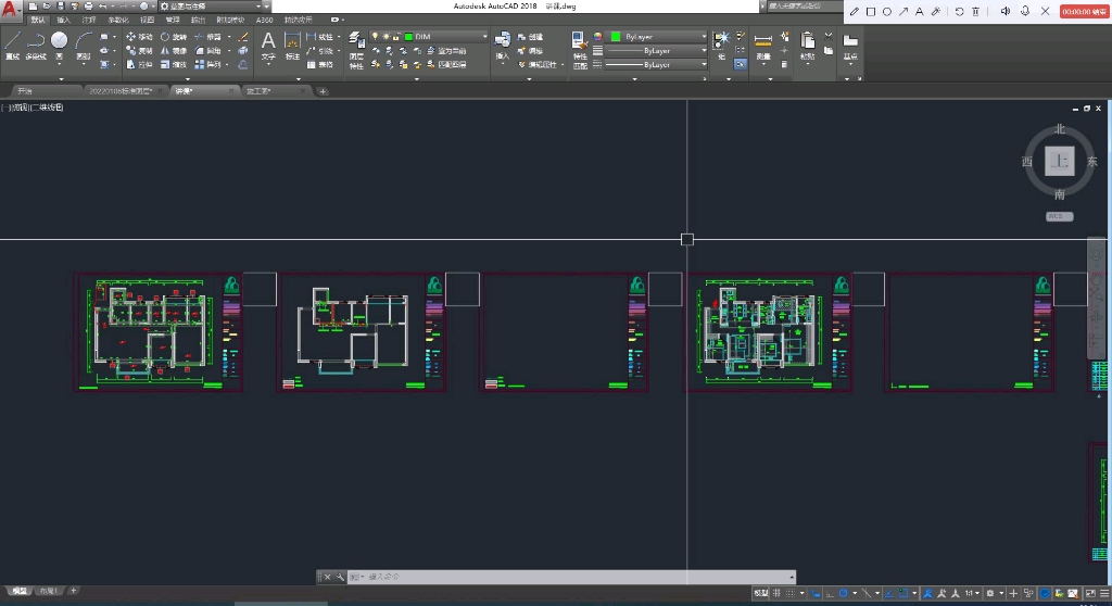 墙体定位图施工图组块画法
