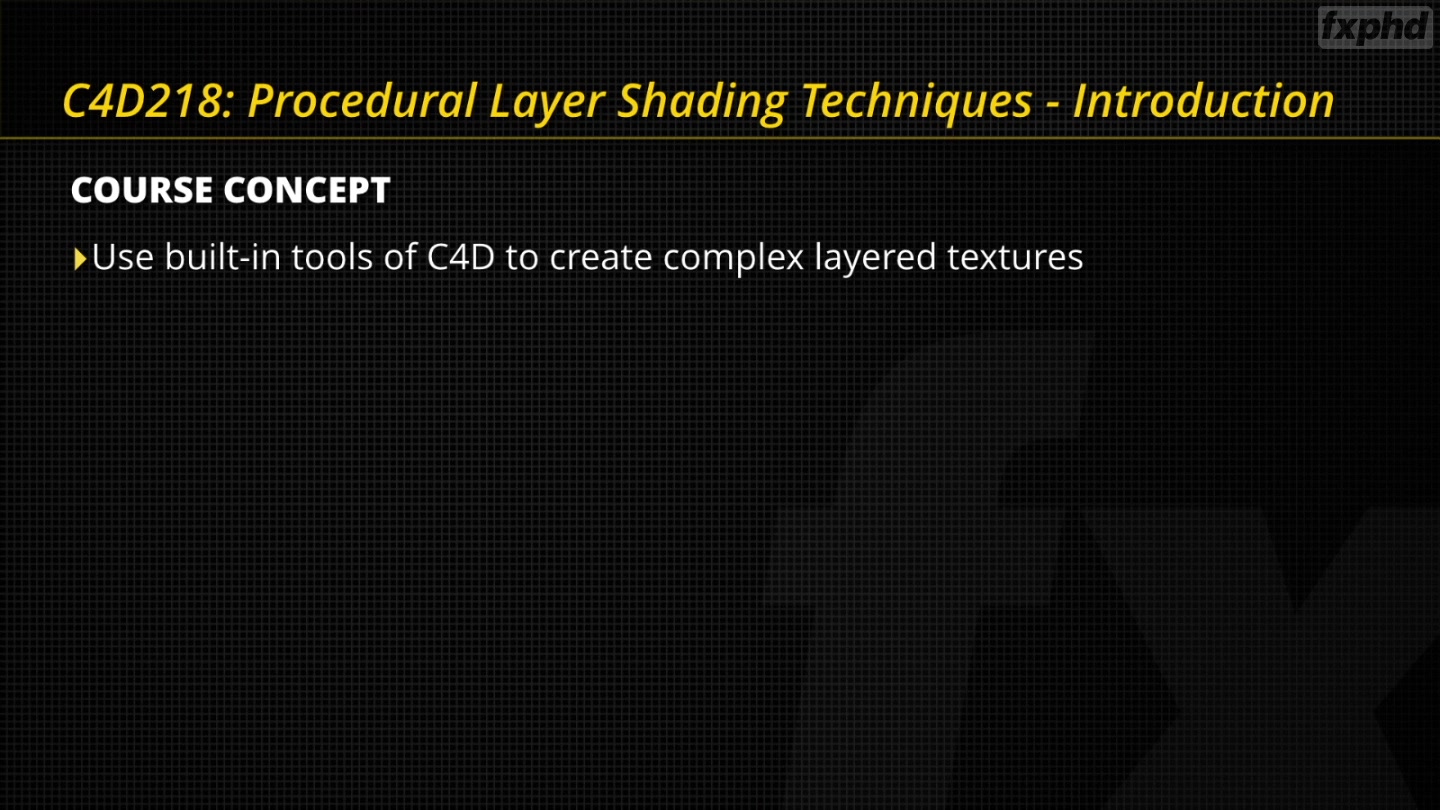 Fxphd C4D 218 C4D着色器材质多图层混合全面进阶
