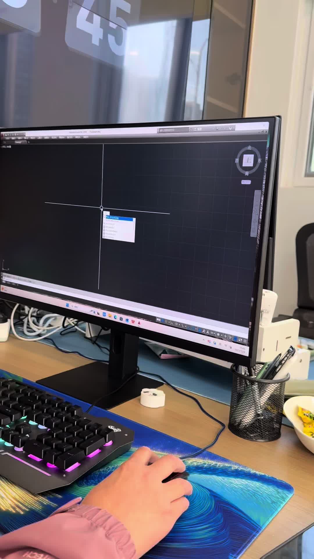 CAD不仅可以画图纸,还可以画❤️#cad画图 #设计师日常 #旋转爱心