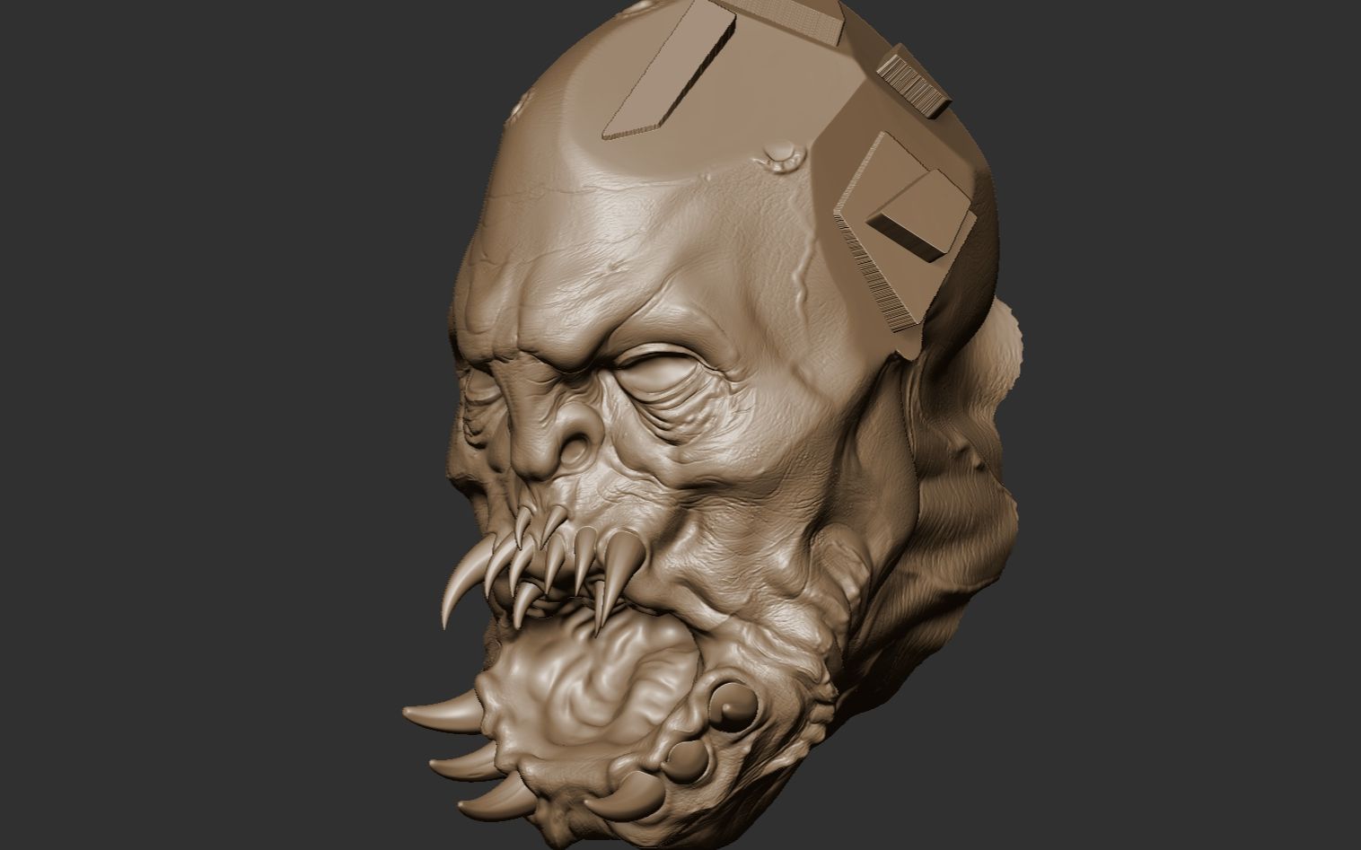 ZBrush顶点着色分组 —— 事半功倍的硬表面机甲雕刻方式(是他!是他!...