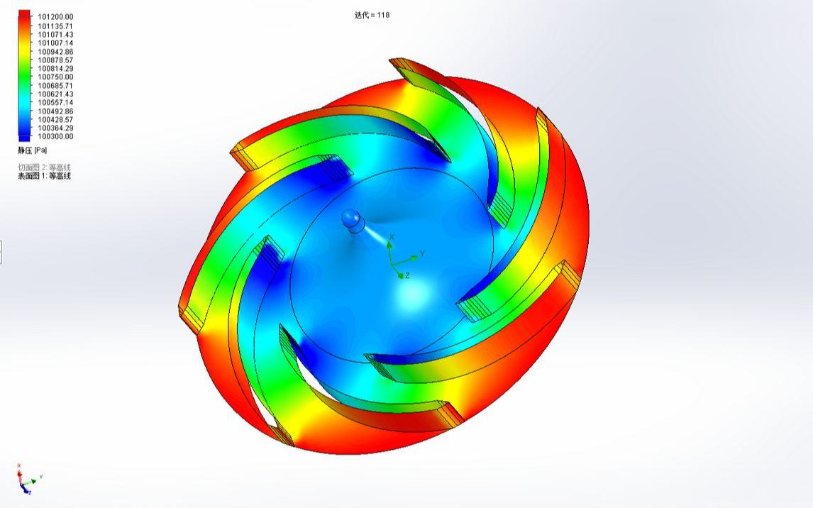 Solidworks 2022 CFD 案例11:旋转叶轮