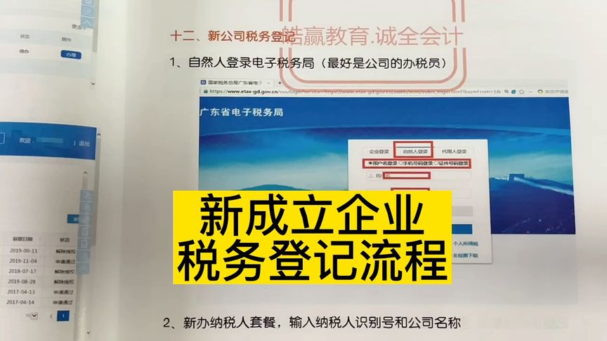 新成立公司如何做好税务登记?