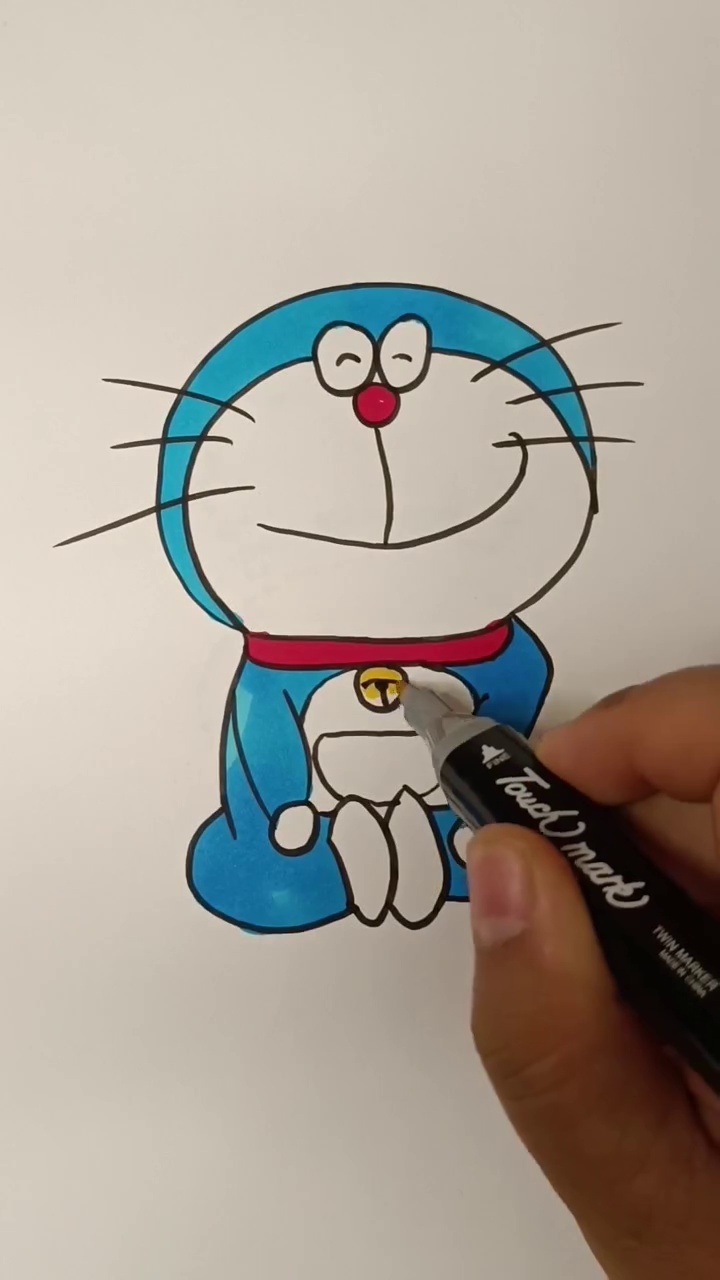 简笔画哆啦A梦绘画简笔画画画