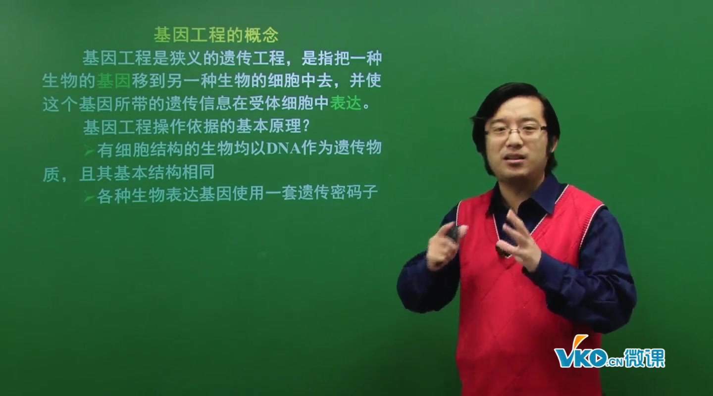 微课网 高中生物 选修 基因工程的工具