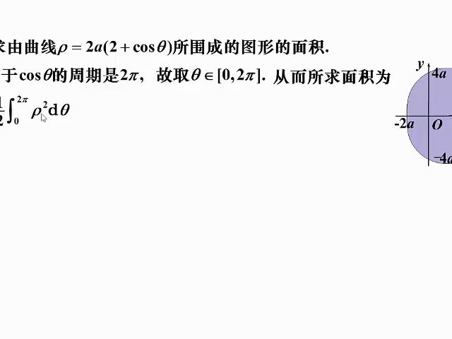 定积分在几何中的应用二:极坐标系下面积