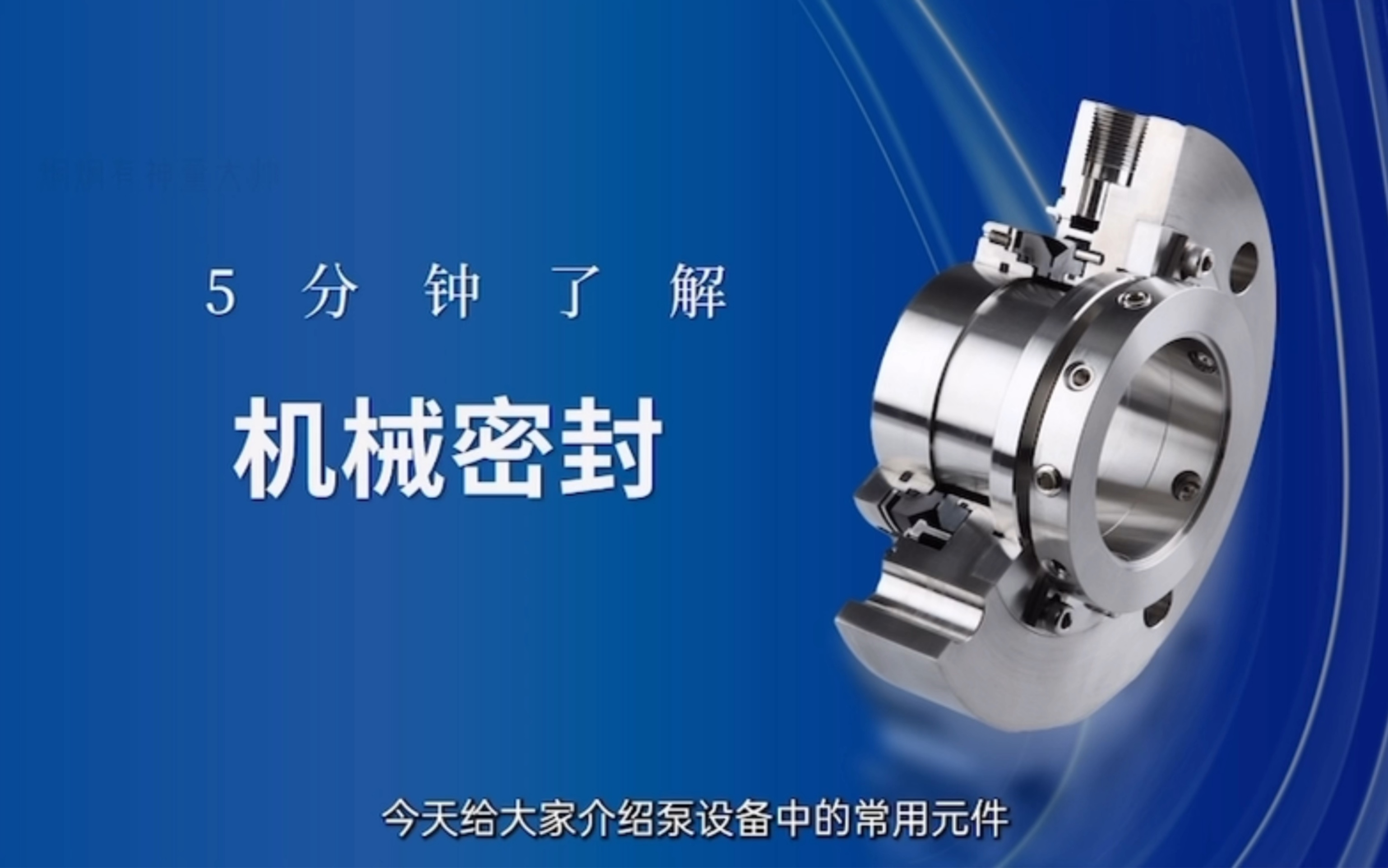 泵用机械密封的工作原理及内部结构