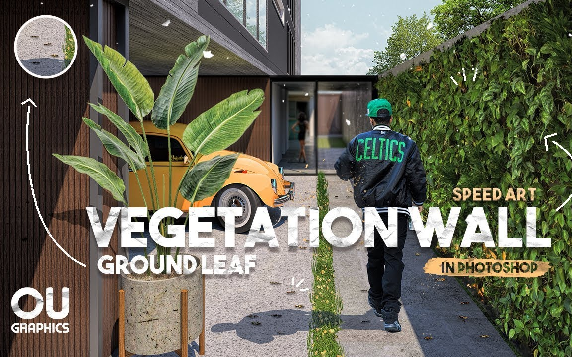 【景观PS】植被墙 和 地面植被 - Photoshop 中的速度艺术丨用PS P出 ...