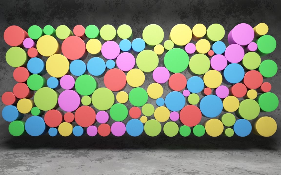 小亮老师讲解3dmax高端教程,随机大小的圆饼相切的快速做法