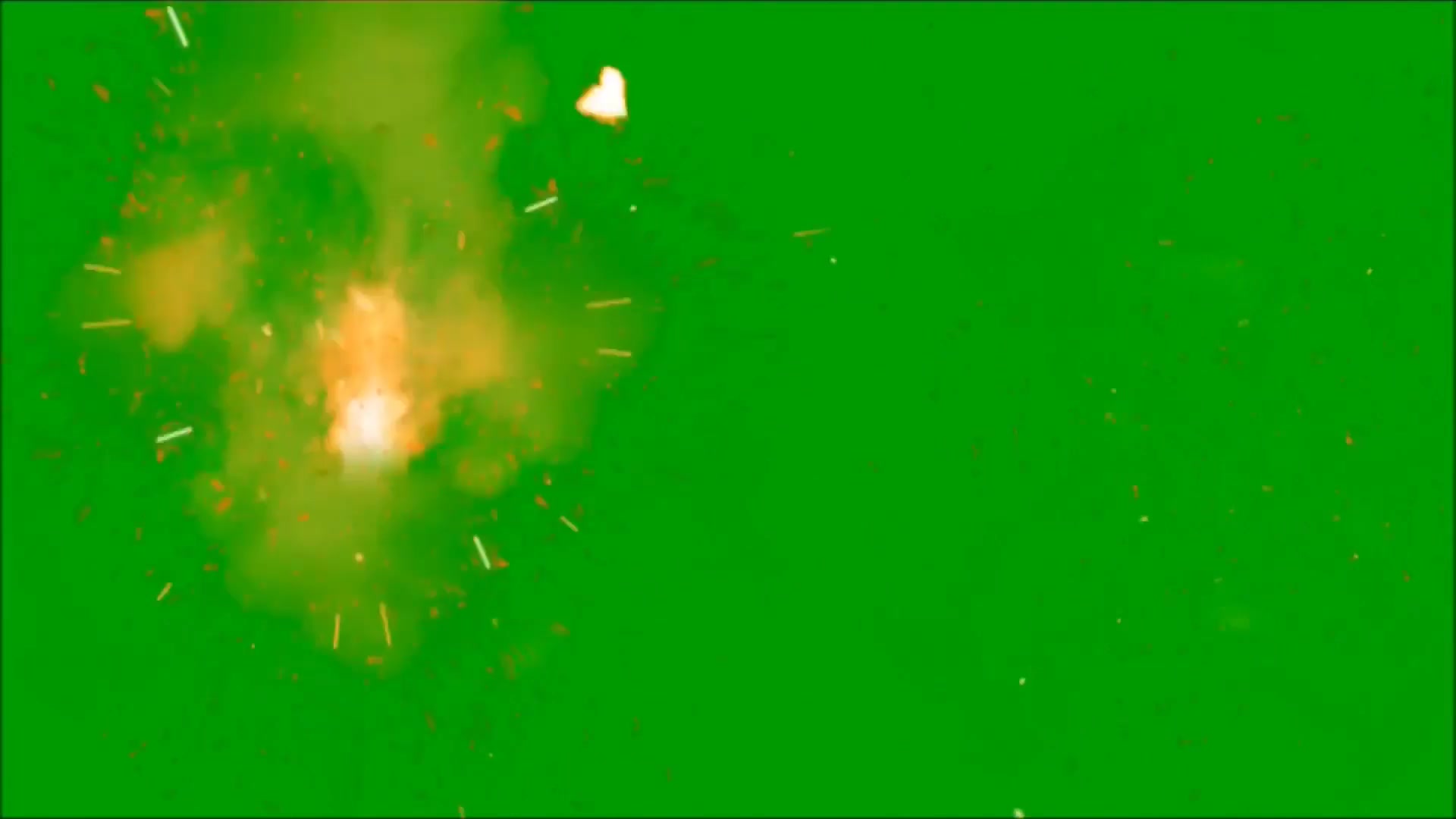 绿幕抠像炮竹爆炸视频素材