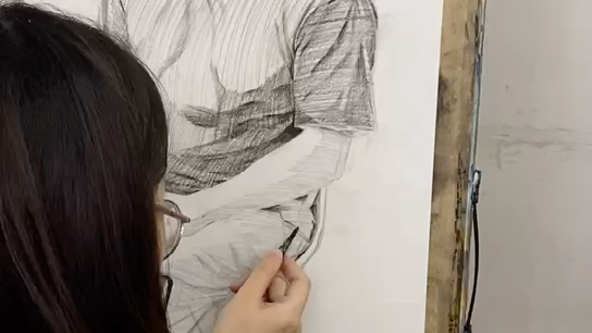 广州美术学院水彩插画考研真人模特写生训练