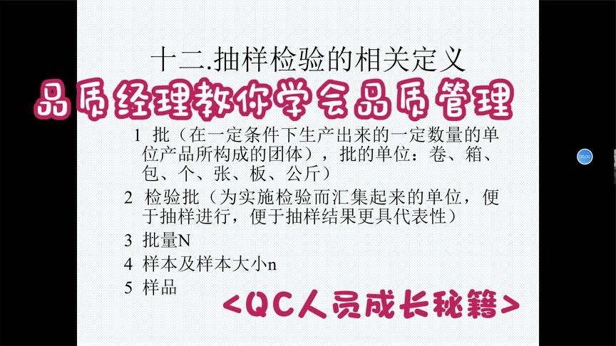 质量管理知识之抽样检验,什么是AQL,如何进行缺陷分类?