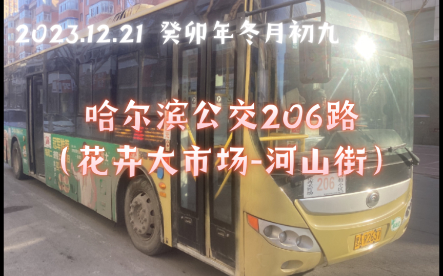 【筱烨#POV139】《东 三 环 飞 站 之 王》哈尔滨公交206路POV(...