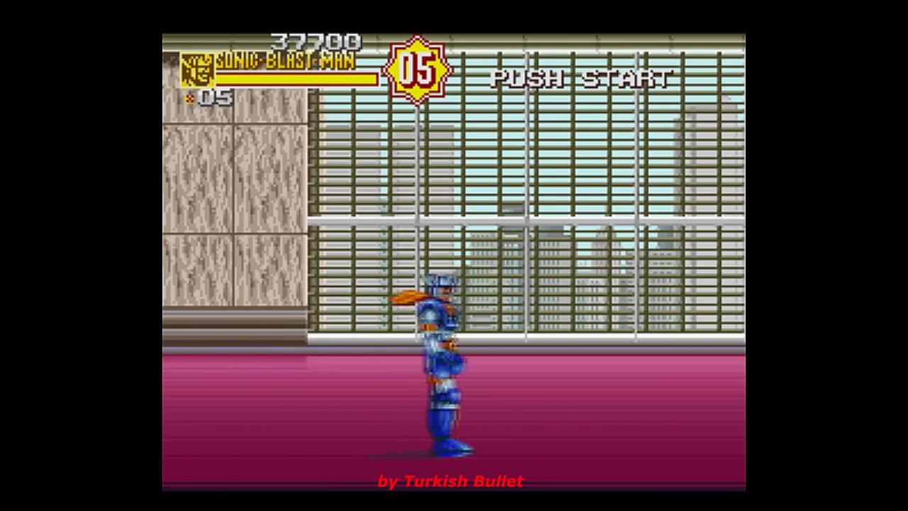 SFC-《音速超人2代》Sonic Blast Man 最高难度无伤一命流程通关