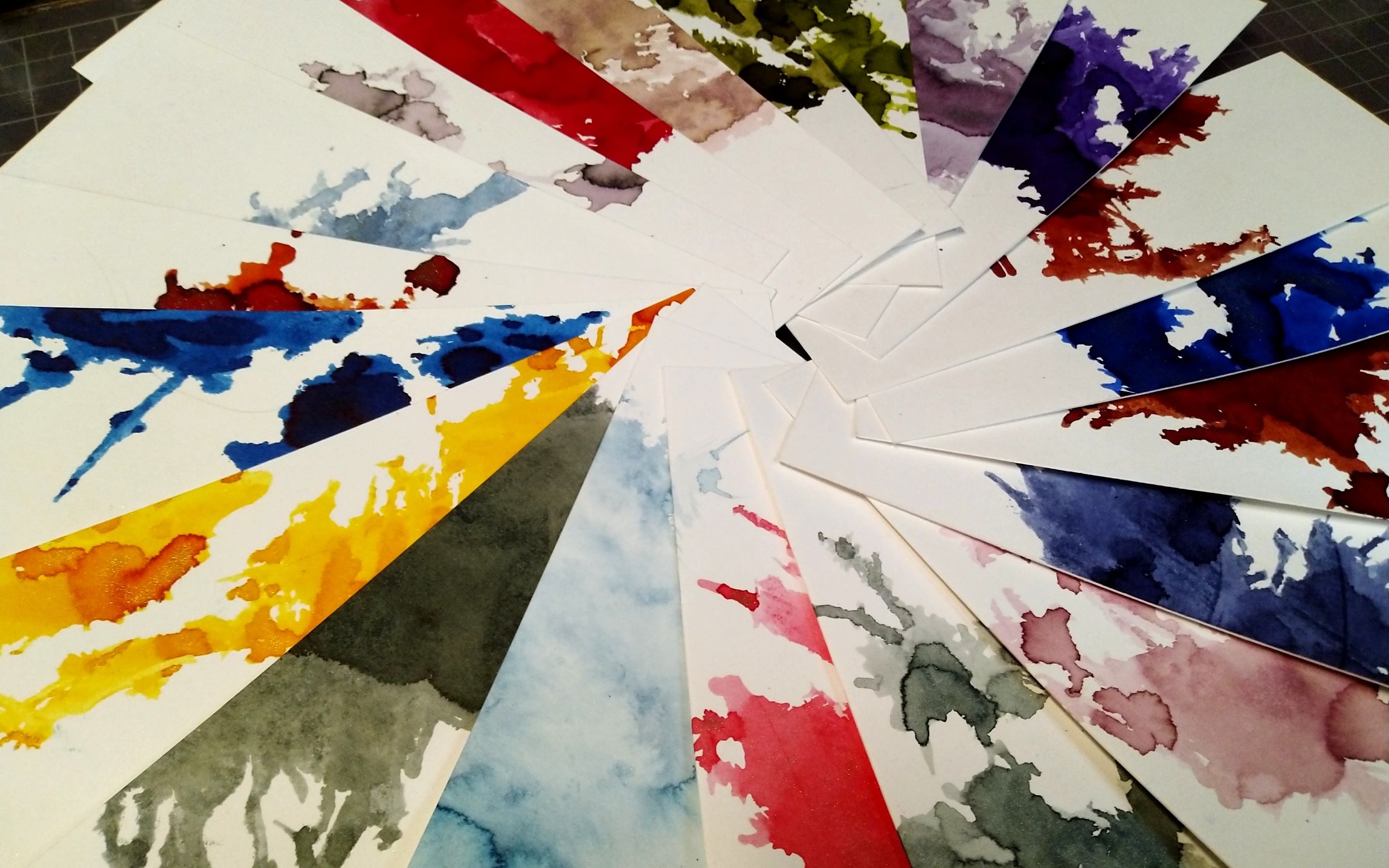 【彩墨】坛水20色色卡制作|染卡