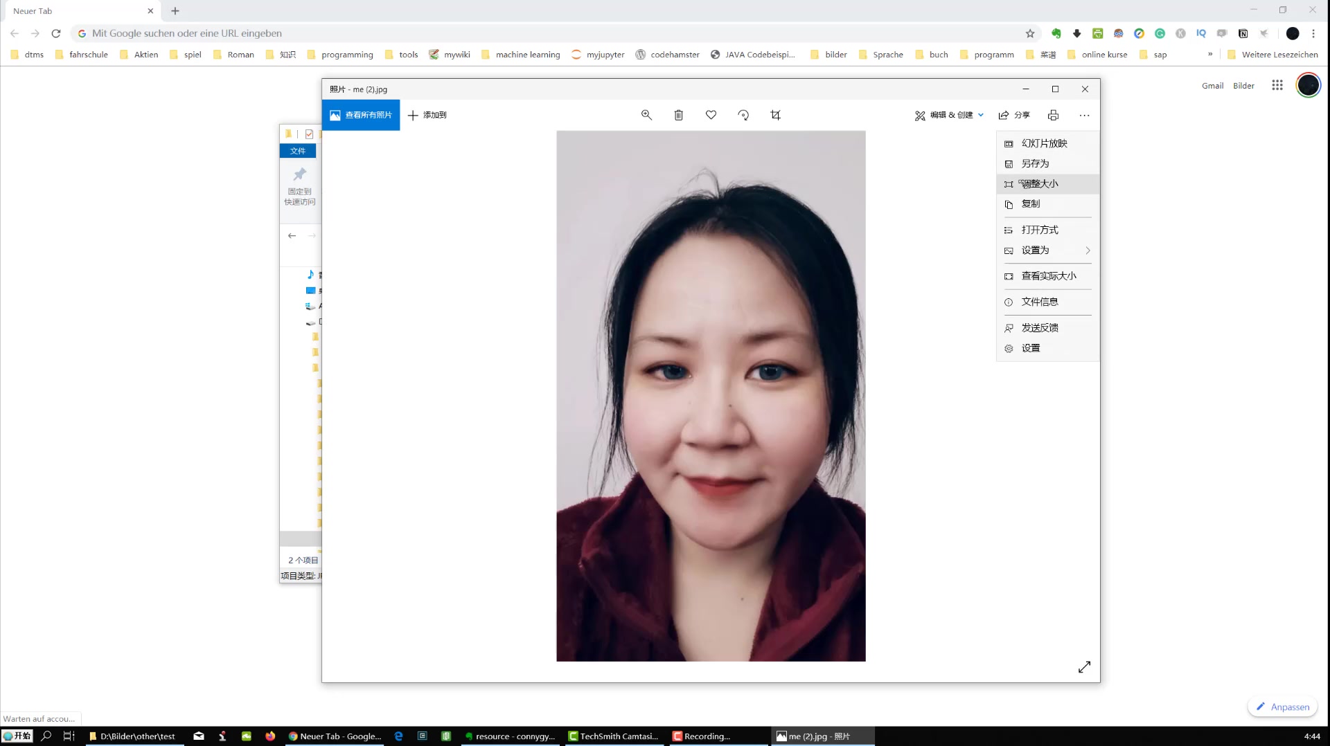 如何使用windows 10自带的软件快速翻转图像和改变图像大小