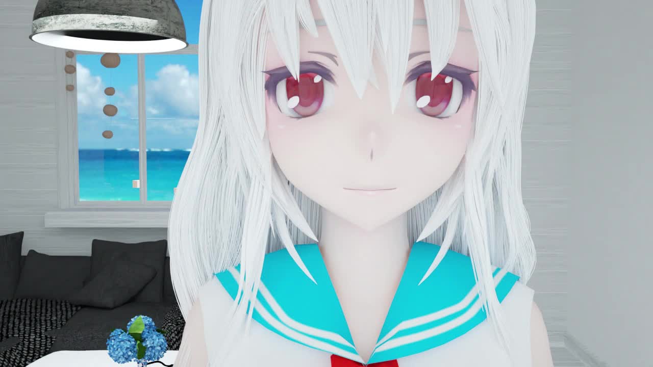 【C4D+布料模拟】水手服弱音,快点抱走