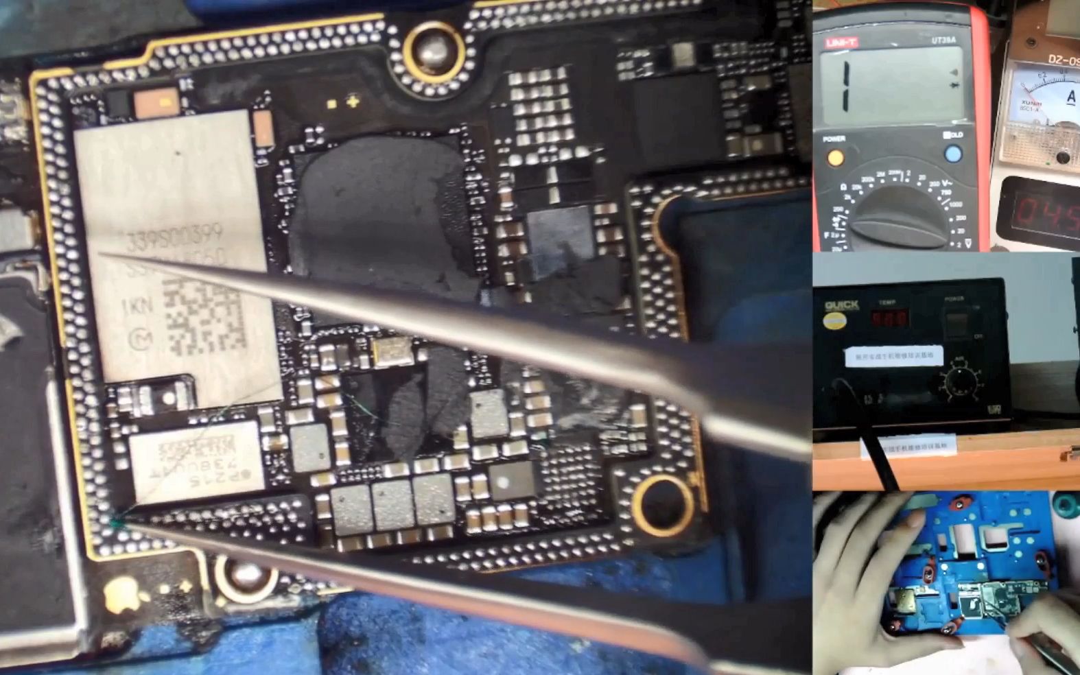 苹果X iPhoneX 底部扬声器没有声音 听筒有声音 维修全过程+讲解 下集