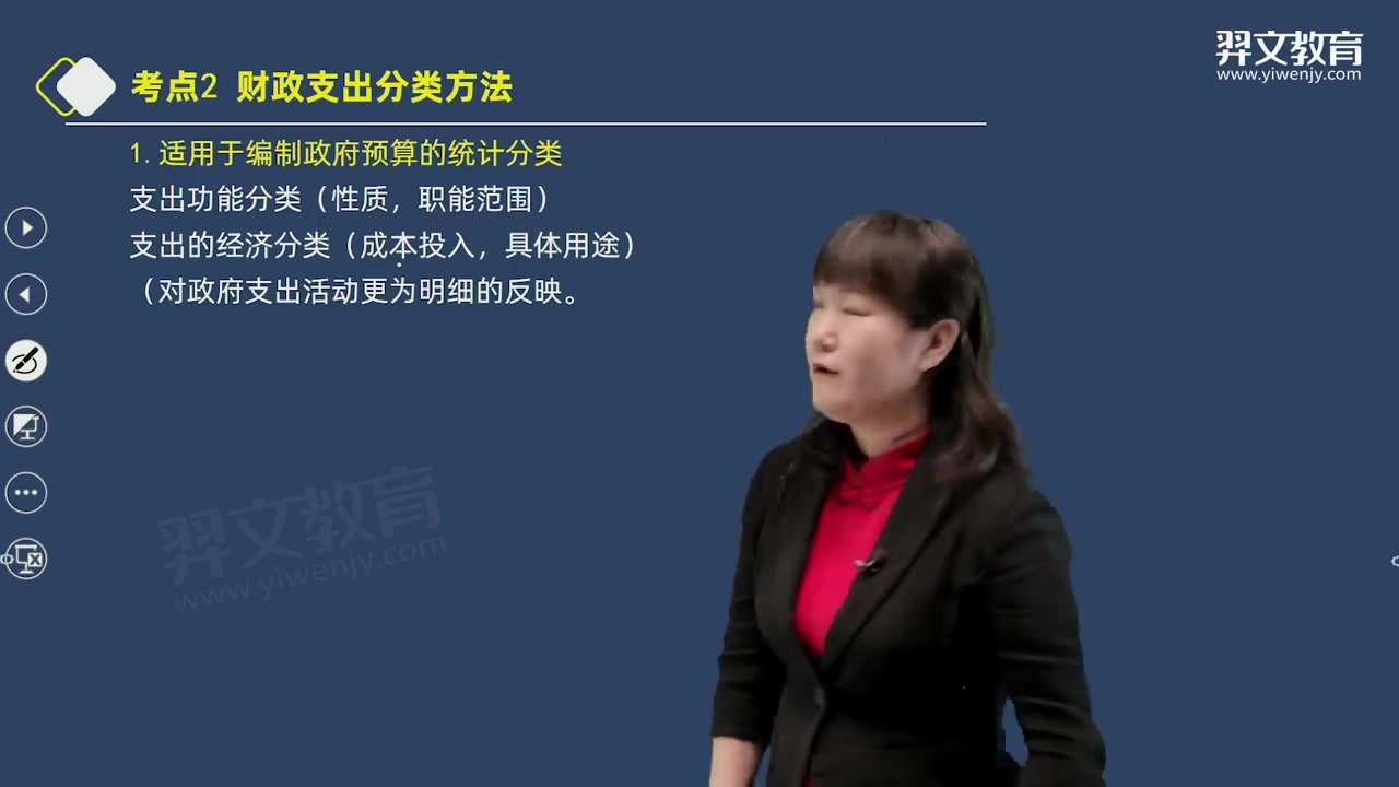 ...【经济基础】教材精讲课程 39、第十二章 第一节 财政支出及其分类