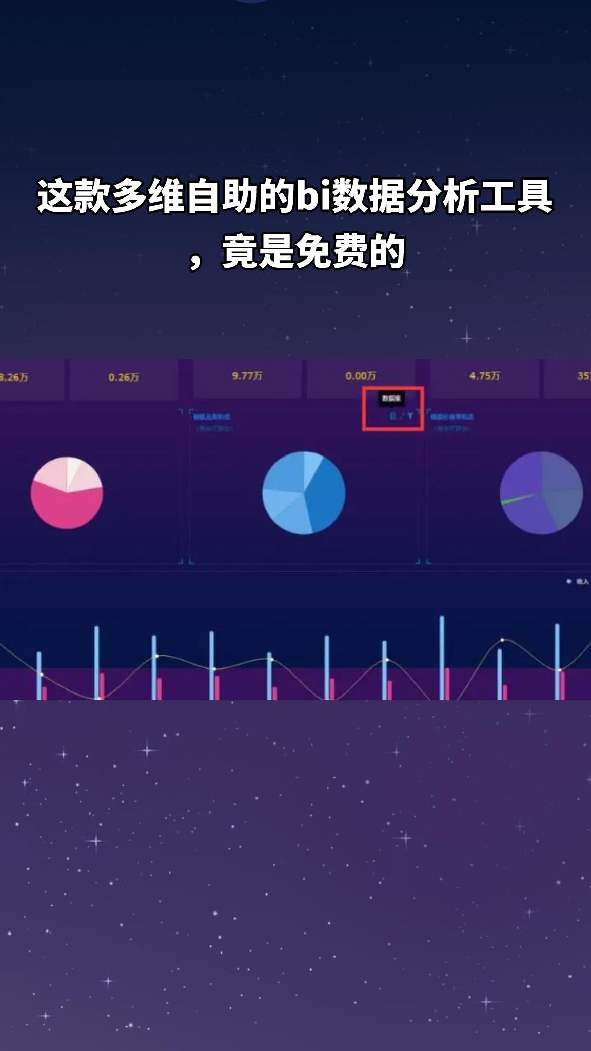 这款多维自助的bi数据分析工具,竟是免费的