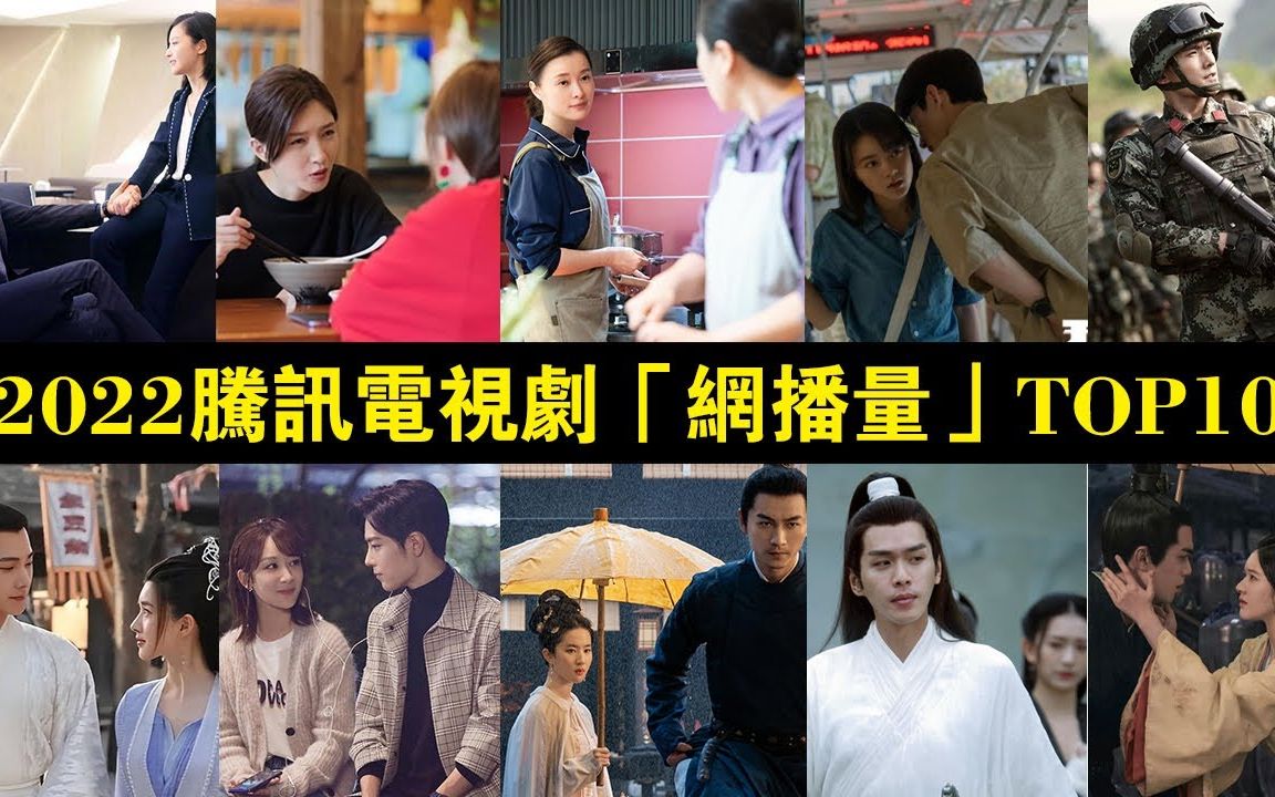 2022腾讯电视剧「网播量」TOP10!杨洋《且试天下》第五,《梦华录》...