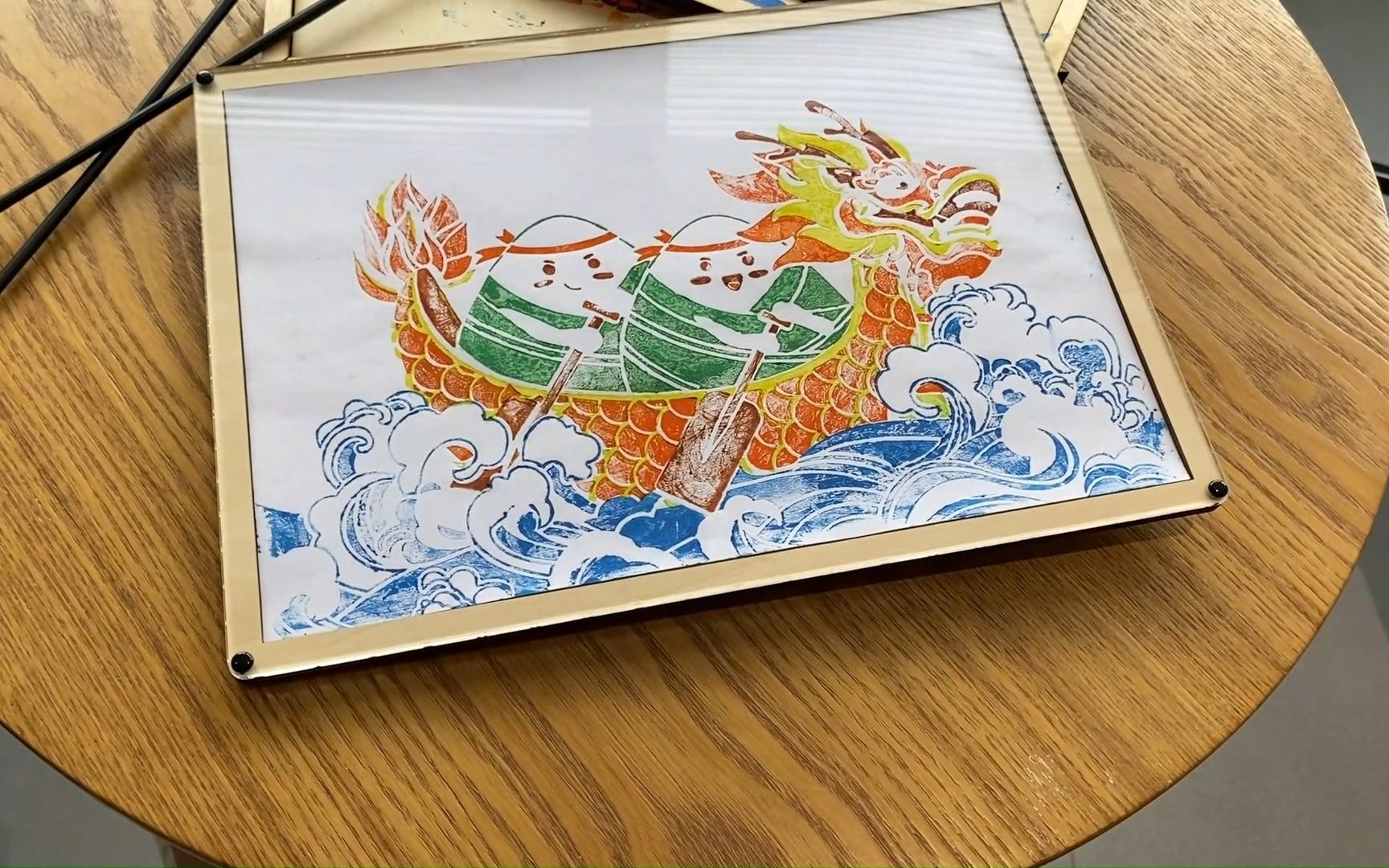 LaserMaker激光造物入门级课程 | 案例十:龙舟版画