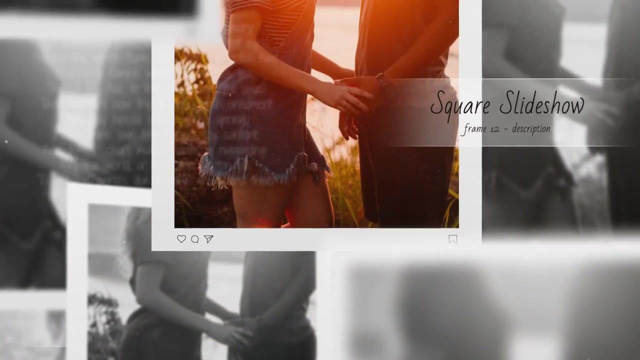 现代简单优雅的照片幻灯片AE模板