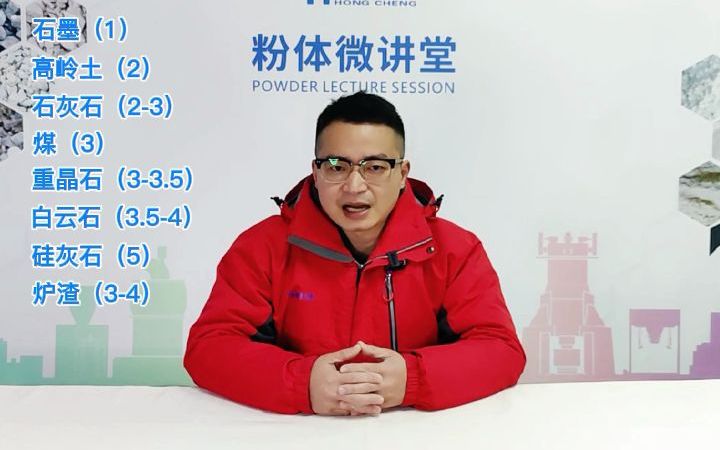粉体微课堂:常见的矿石硬度排名 30s读懂