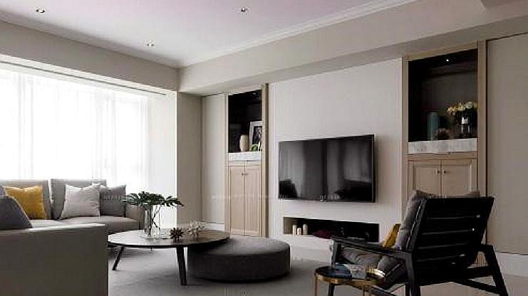 实拍三室一厅装修效果图,128平米9万.