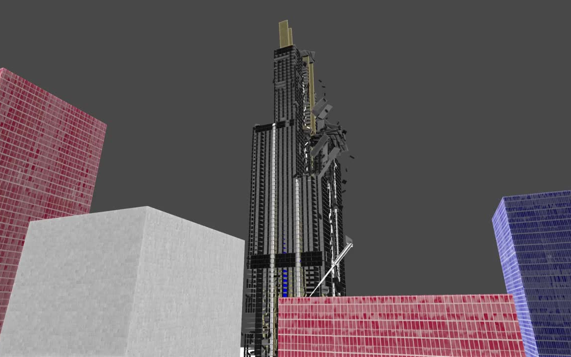 【建筑灾害模拟】如果芝加哥的108层摩天大楼碰上加州地震带(作者:...