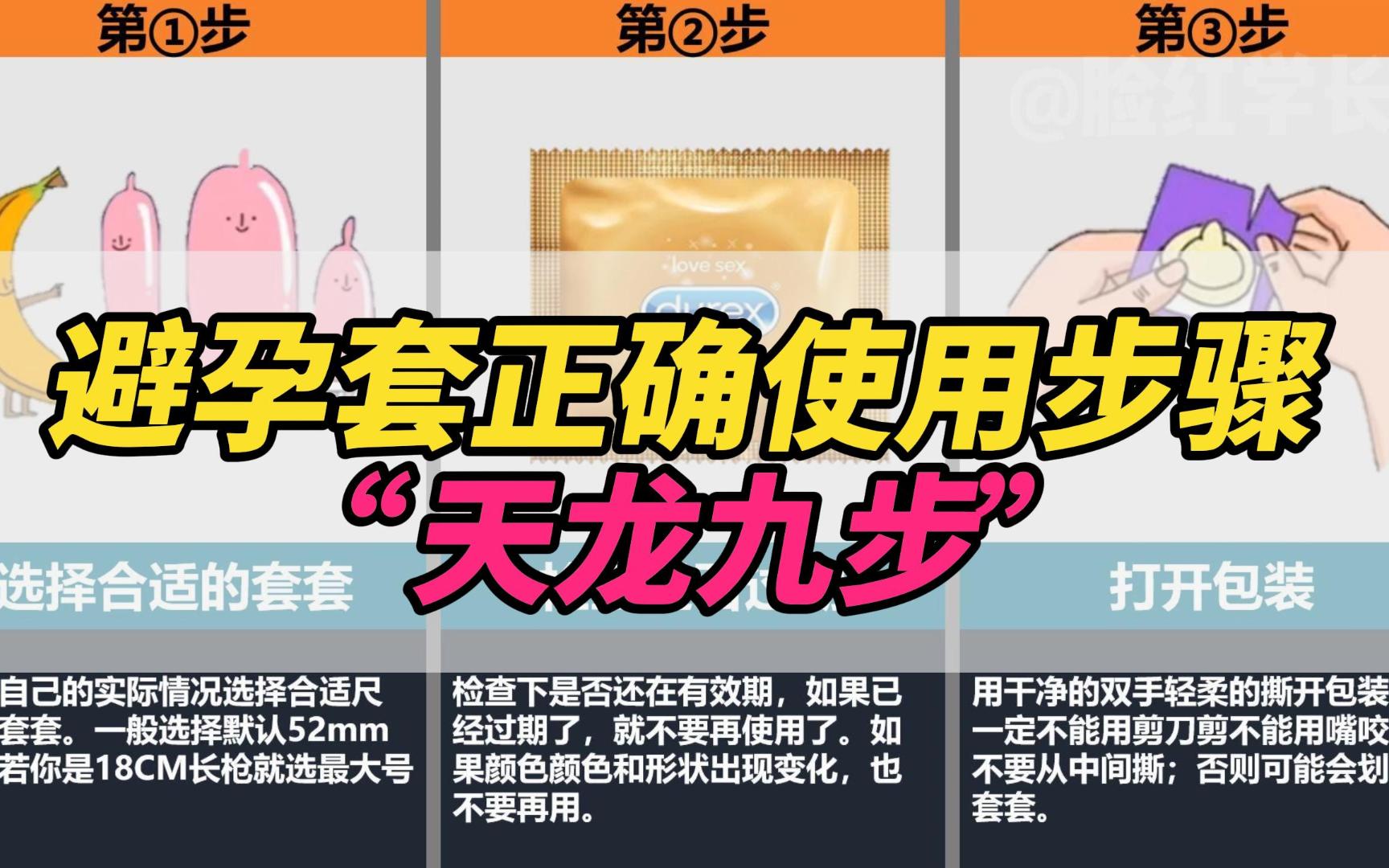 避孕套如何使用|避孕套正确使用“天龙九步”,你学会了吗?