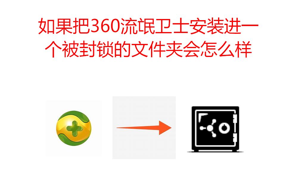 把360流氓卫士安装进一个被封锁的文件夹会怎么样?