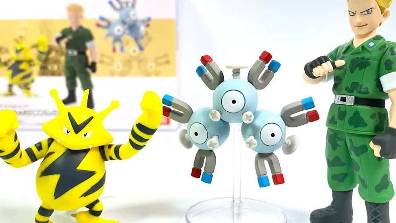 精灵宝可梦新世界电器系大师精灵食玩人偶