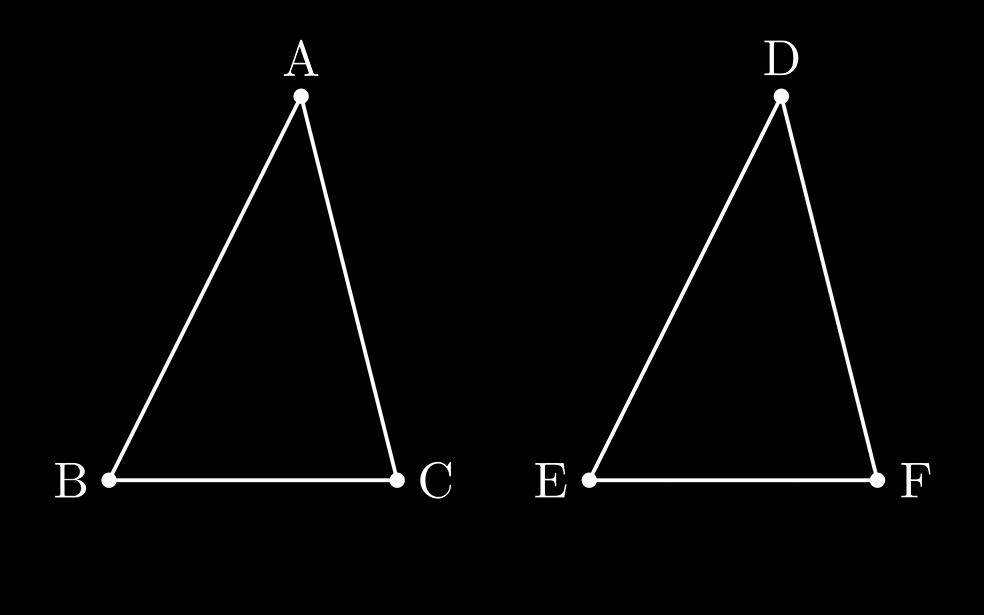 【RS-gty】 几何原本I-4 如果三角形的两条对应边及夹角相等,那么其...