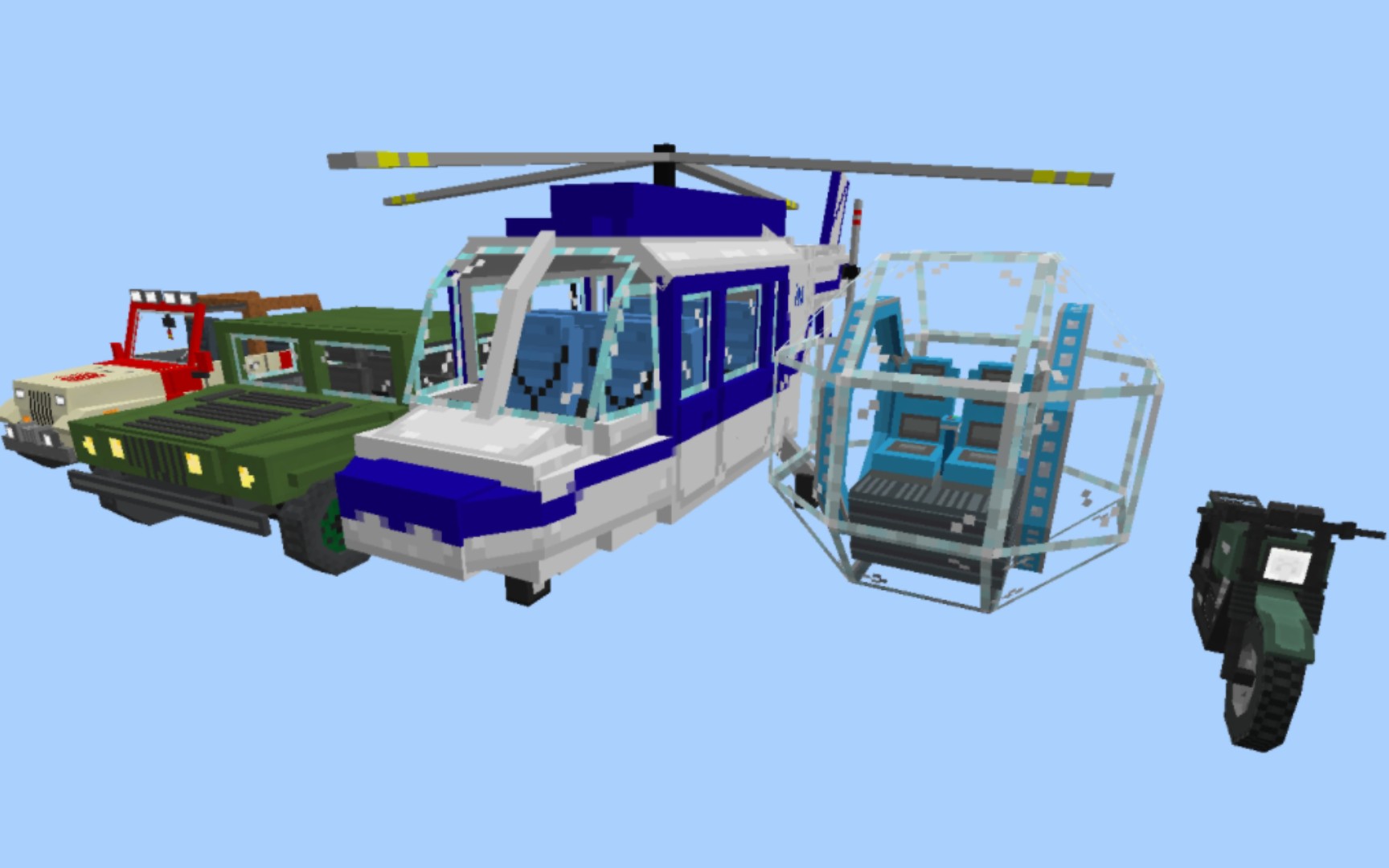 【我的世界手机版】侏罗纪公园载具模组